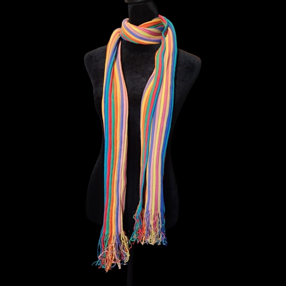 Vintage | Accessories | Y2k Rainbow Scarf | Poshmark